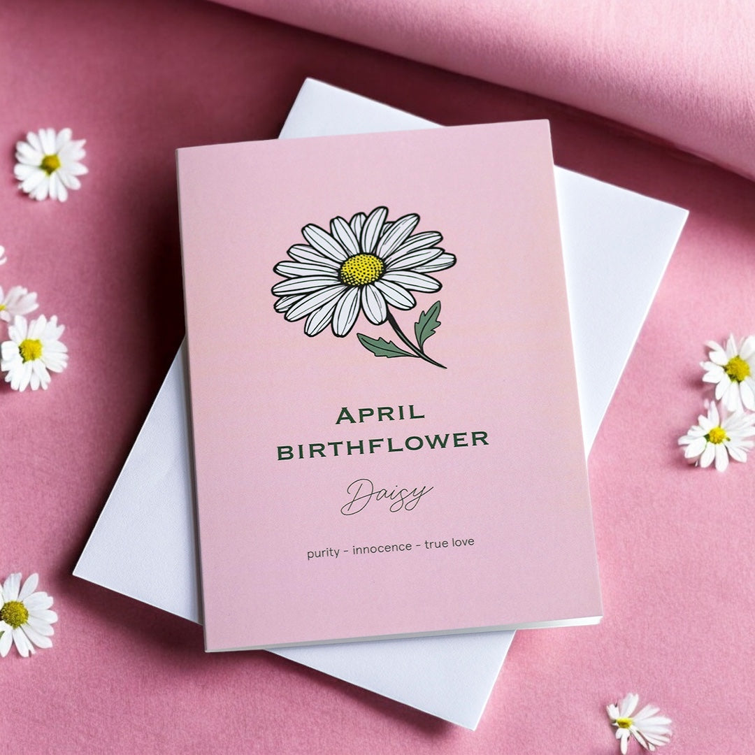 April Birth Flower Daisy Card – JOY by Corrine Smith