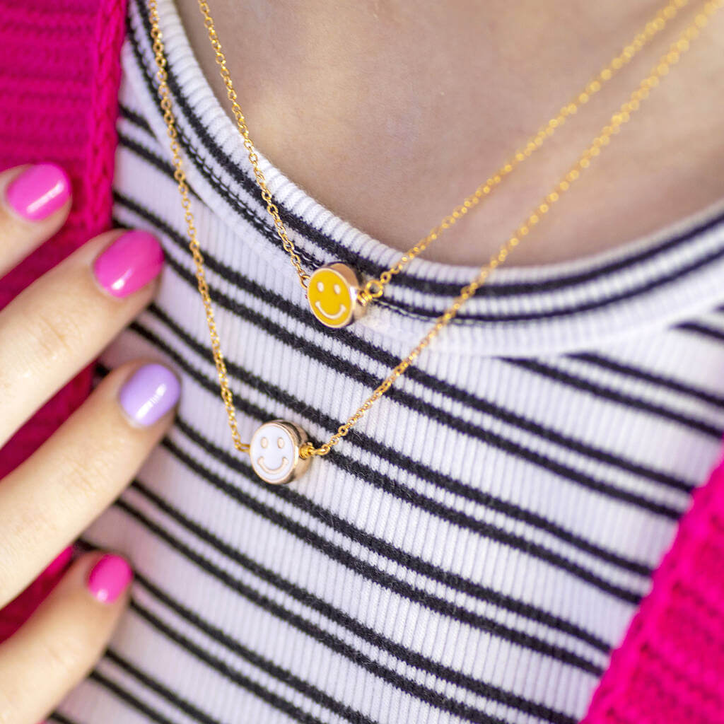 Smiley Face Necklace | Gifts for Friends – JOY by Corrine Smith