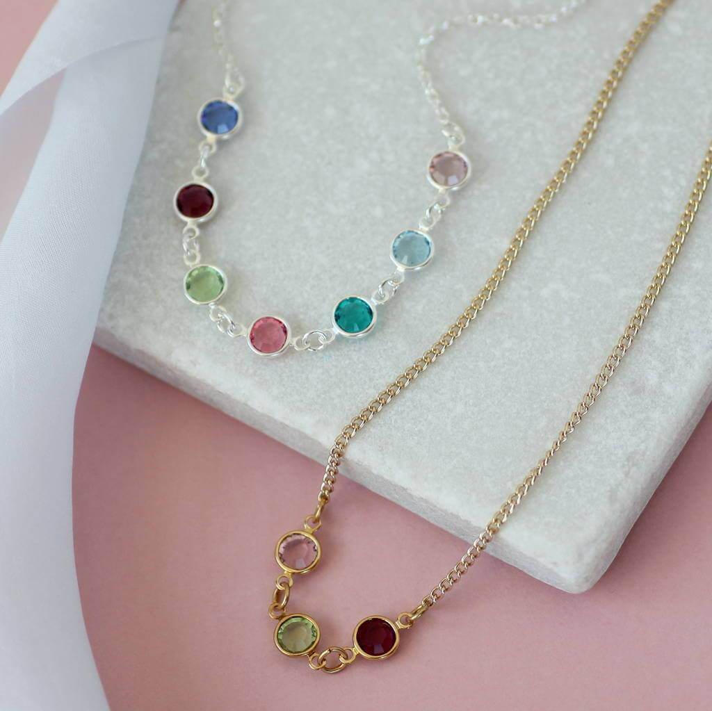 Family stone necklace store