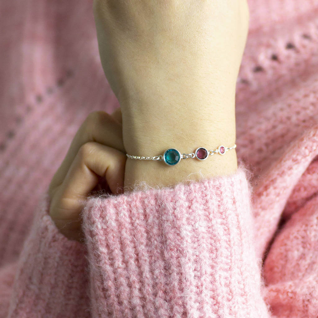 Three Generations Birthstone Bracelet – JOY by Corrine Smith